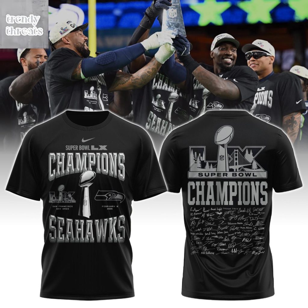 Seattle Seahawks Super Bowl 2026 Champions Hoodie T-Shirt - TrendyThreats